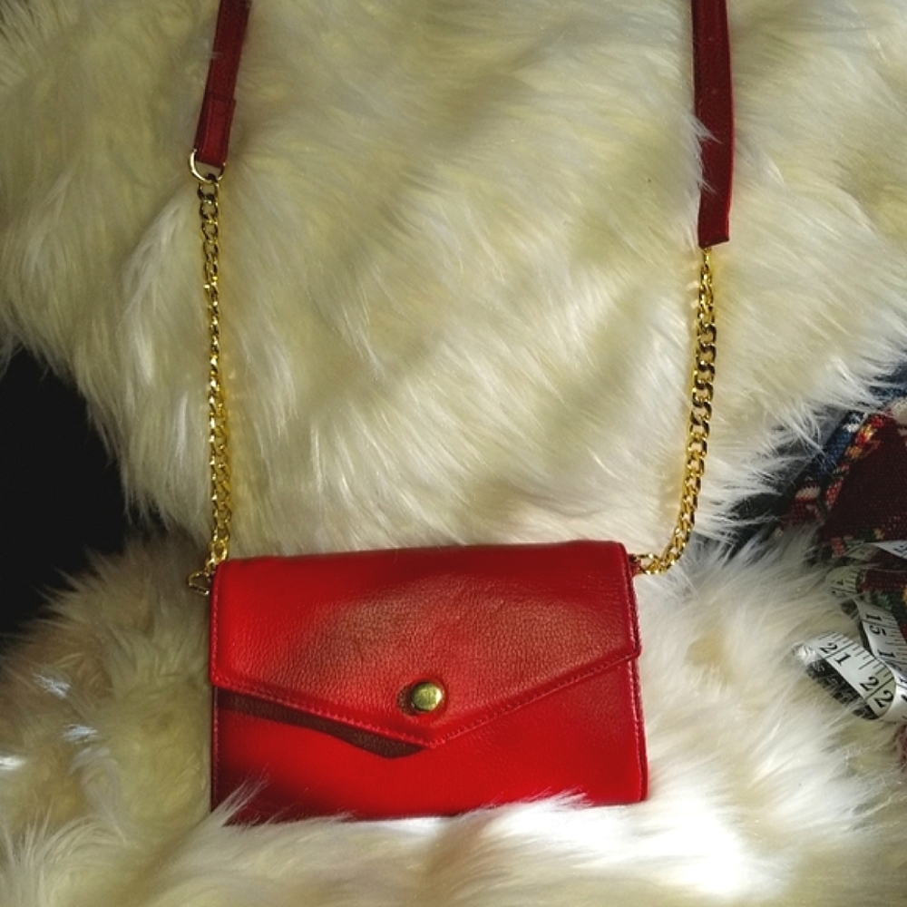 Stella & Max, Gorgeous Red Leather With Gold Accents … - Gem